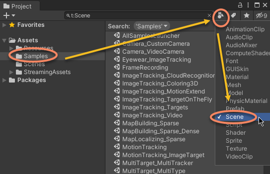 样例使用说明 — EasyAR Sense Unity Plugin 4.6.0 文档